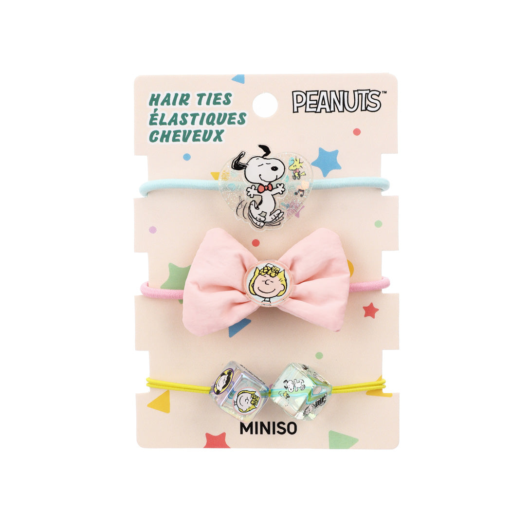 Snoopy Colas Cabello c/Chongo (3 pzas – Miniso Nicaragua