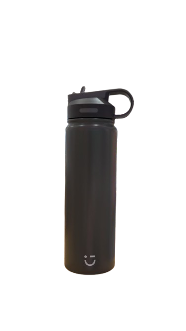 Bote Acero c/Agarradera&Pajilla-Gris. – Miniso Nicaragua