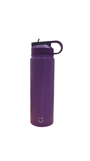 Bote Acero c/Agarradera&Pajilla-Morado – Miniso Nicaragua